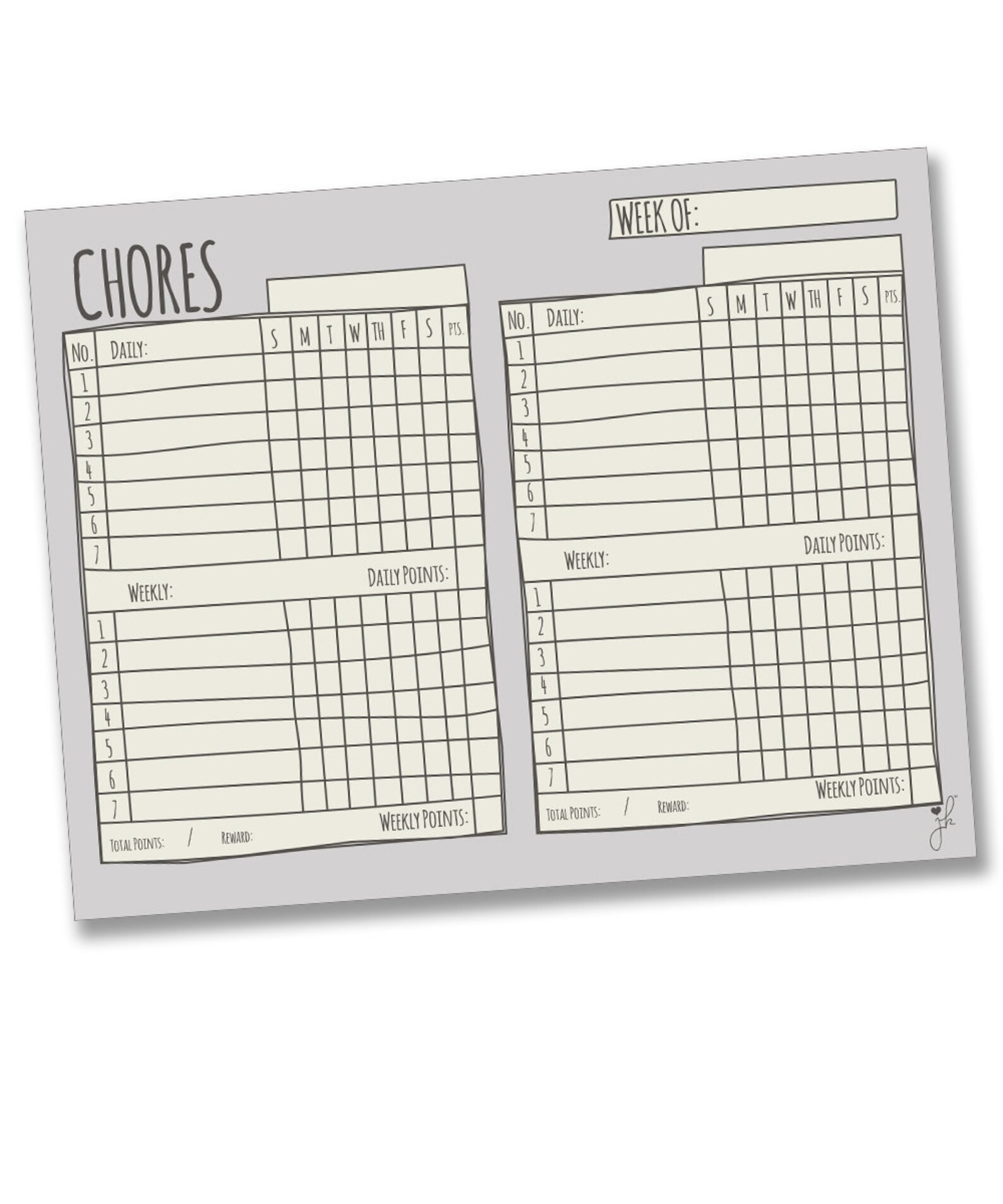 Multiple Child Chores Chart for Kids 2 Kid Dry Erase Daily - Etsy