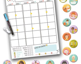 Magnetic Routine Chart - Etsy