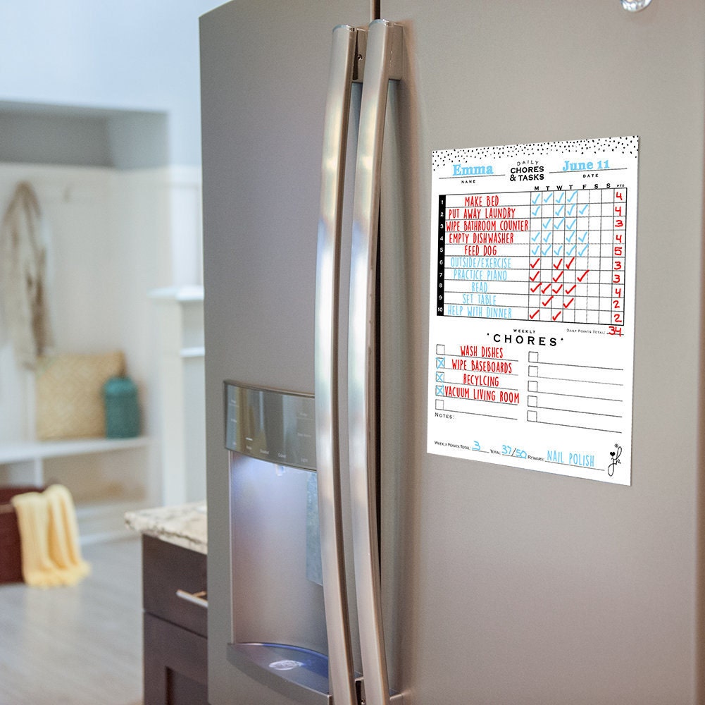 Jennakate Magnetic Child Behavior Reward Chore Chart-daily - Etsy