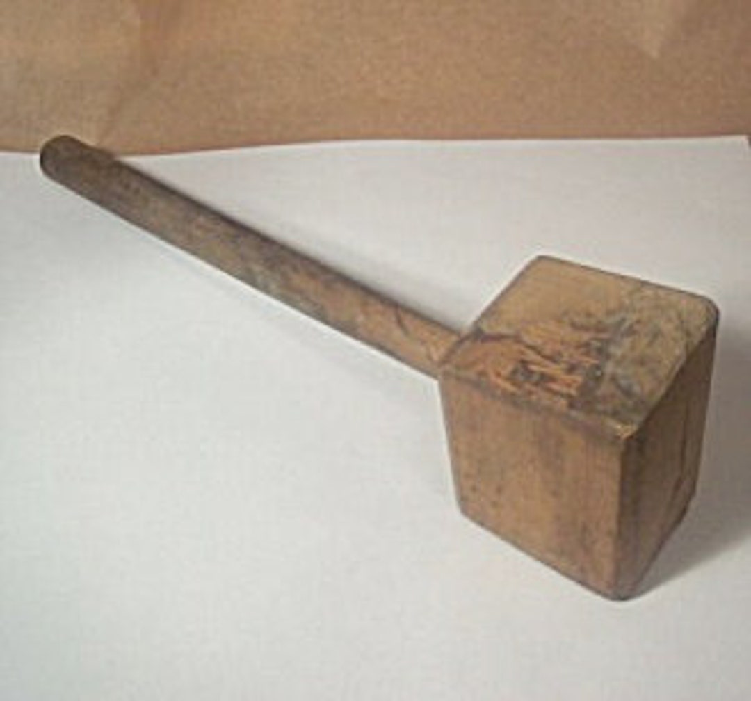 Primitive All Wood Meat Pounder Tenderizer No 2 - Etsy