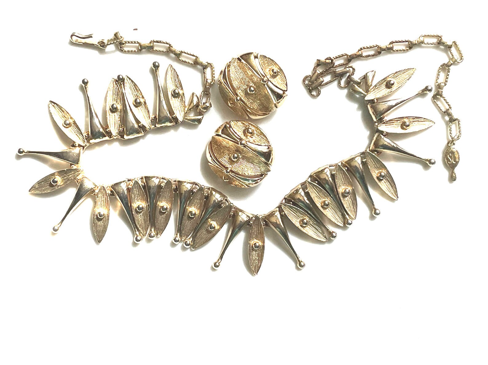 Vintage 1962 SAC Sarah Coventry egyptian Temptress Demi Parure Necklace ...