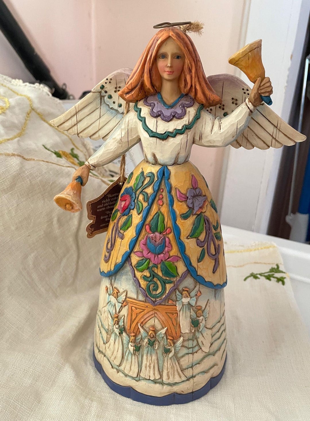Rare Retired Jim Shore 2003 Proclaimer of Heaven's Glory Angel Figurine ...