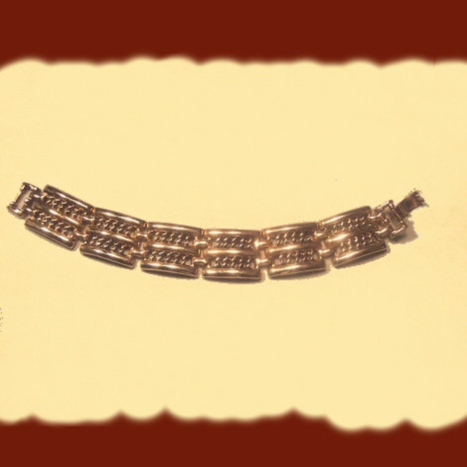 Vintage Curved Link Necklace and Bracelet Demi-parure - Etsy