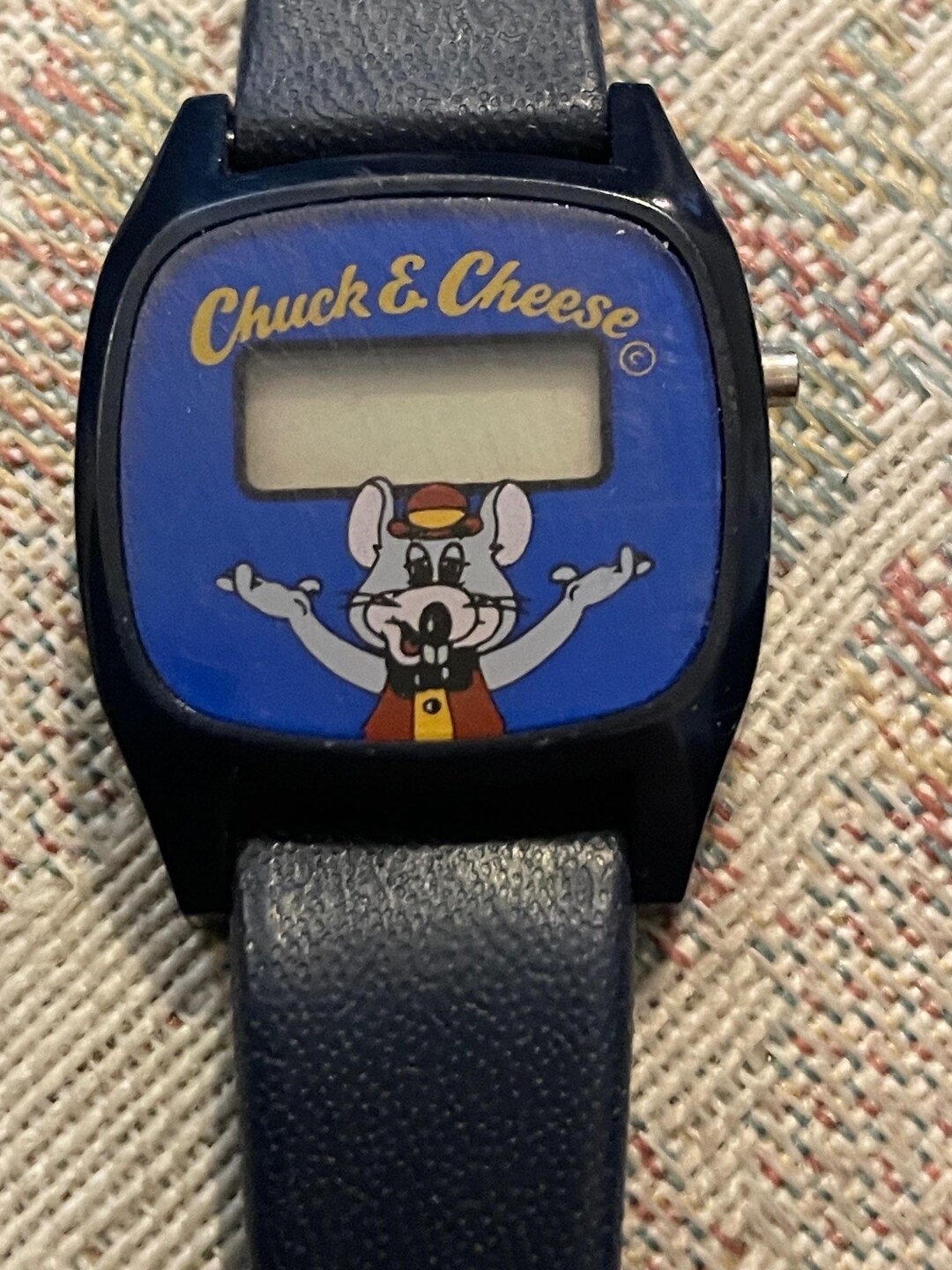 Vintage Chuck E Cheese LCD Restaurant Watch, Collectible Novelty Watch ...