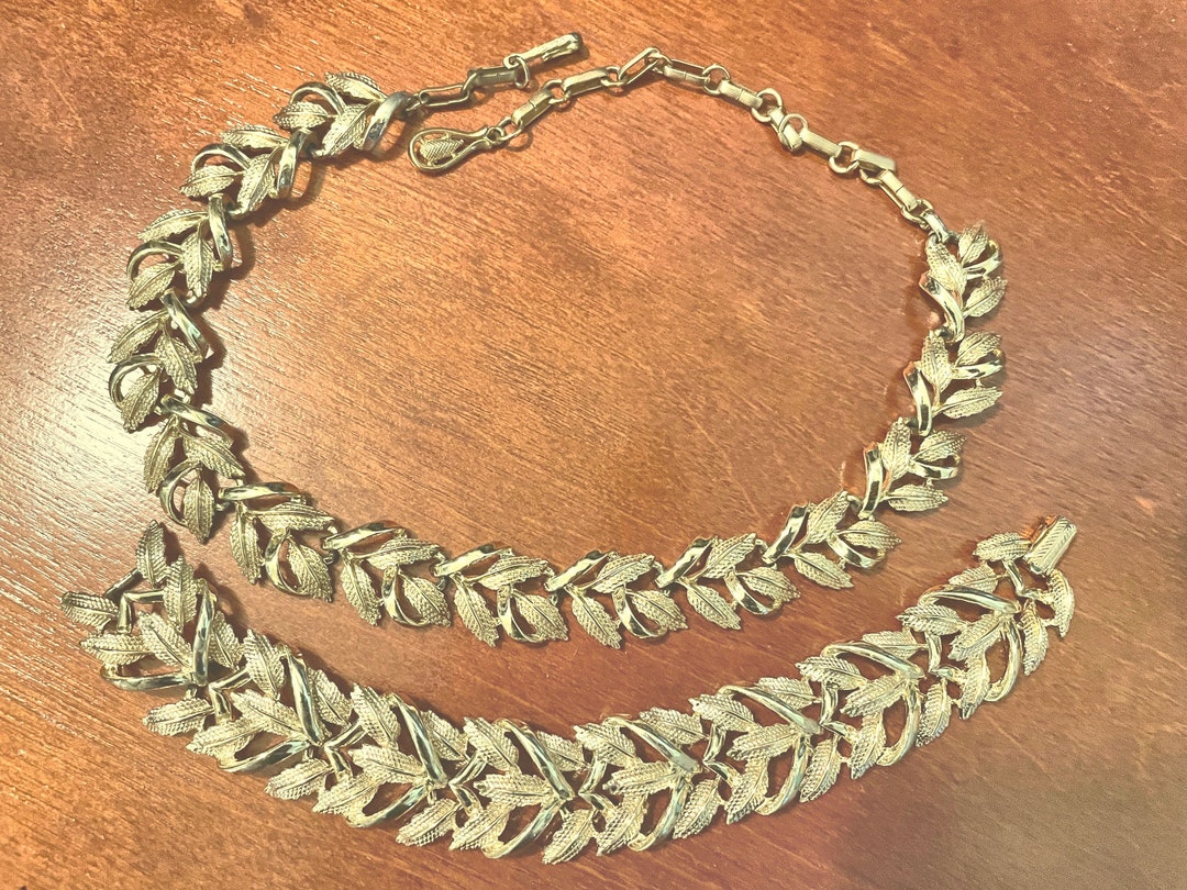 Vintage Jewelry, Signed Coro Necklace, Signed Coro Bracelet, Signed ...