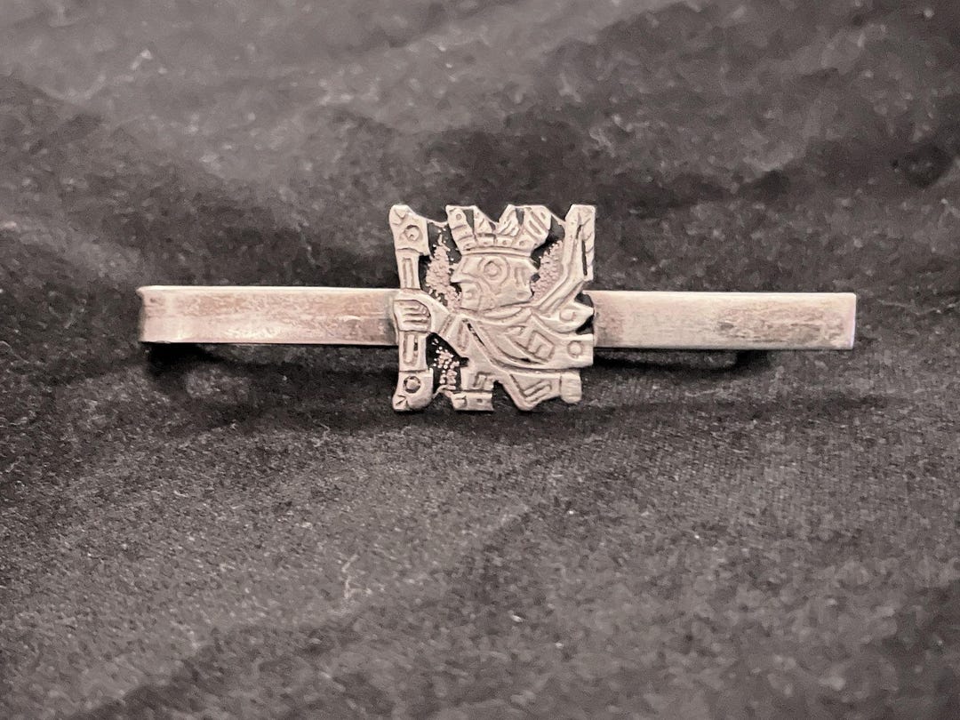 Vintage Peru 925 Silver Warrior Tie Bar, Mens Accessories, Tie ...