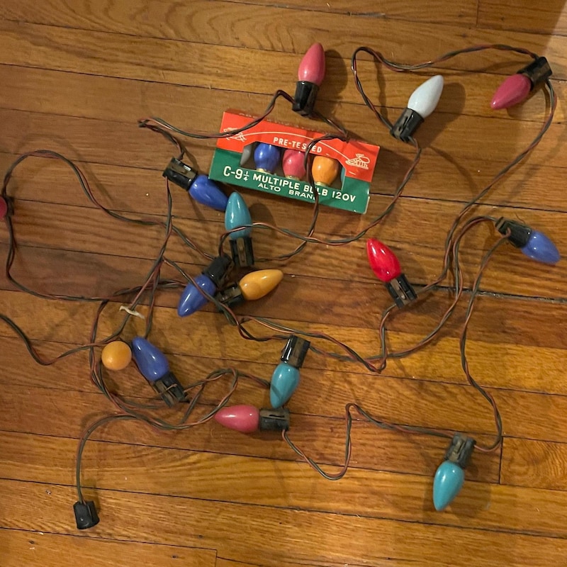 Retro Vintage Christmas Tree Lights - Etsy UK