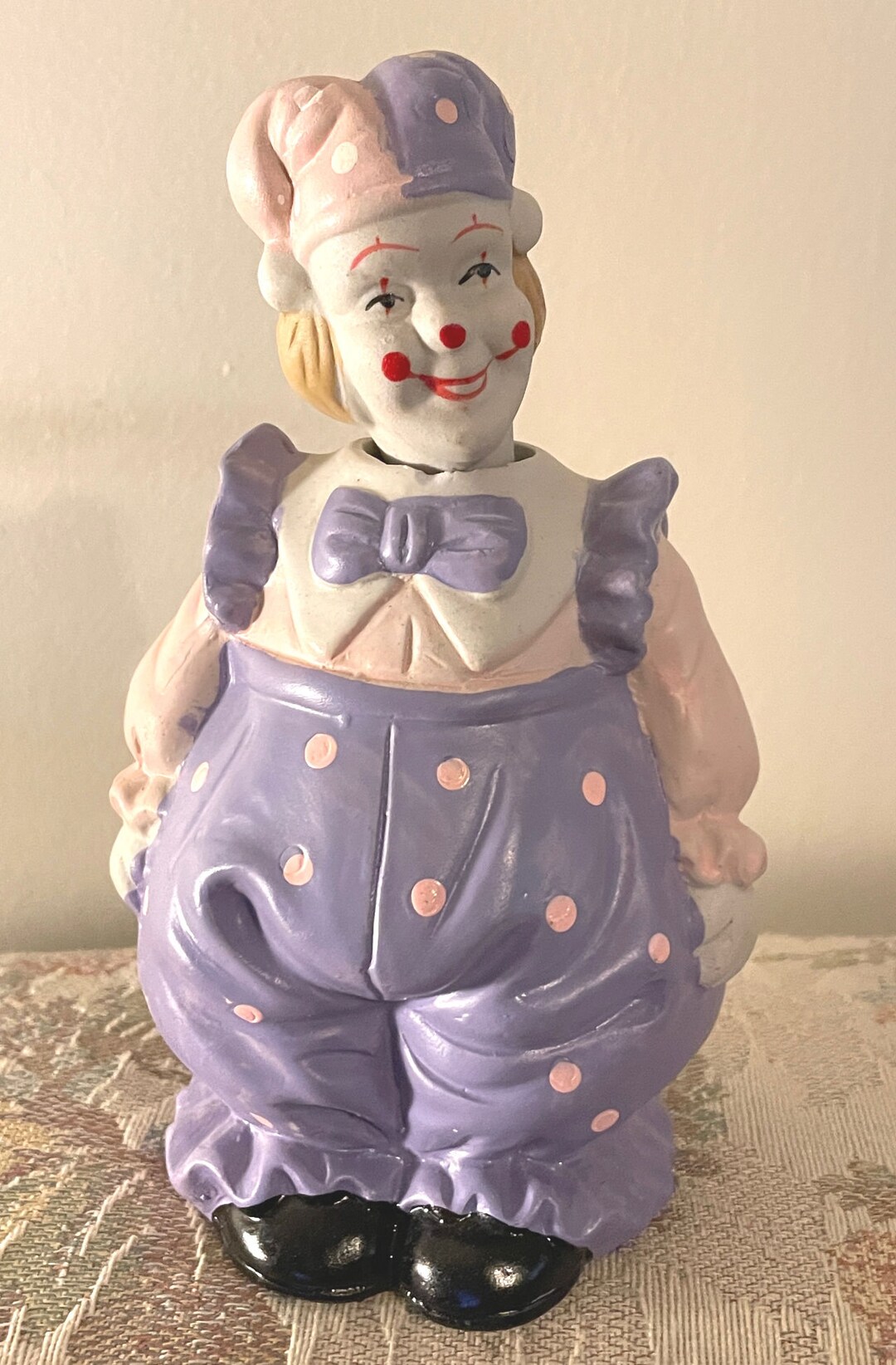 1970s Circus Clown Bobblehead Nodder, Clown Knickknack, Shelf Figurine ...