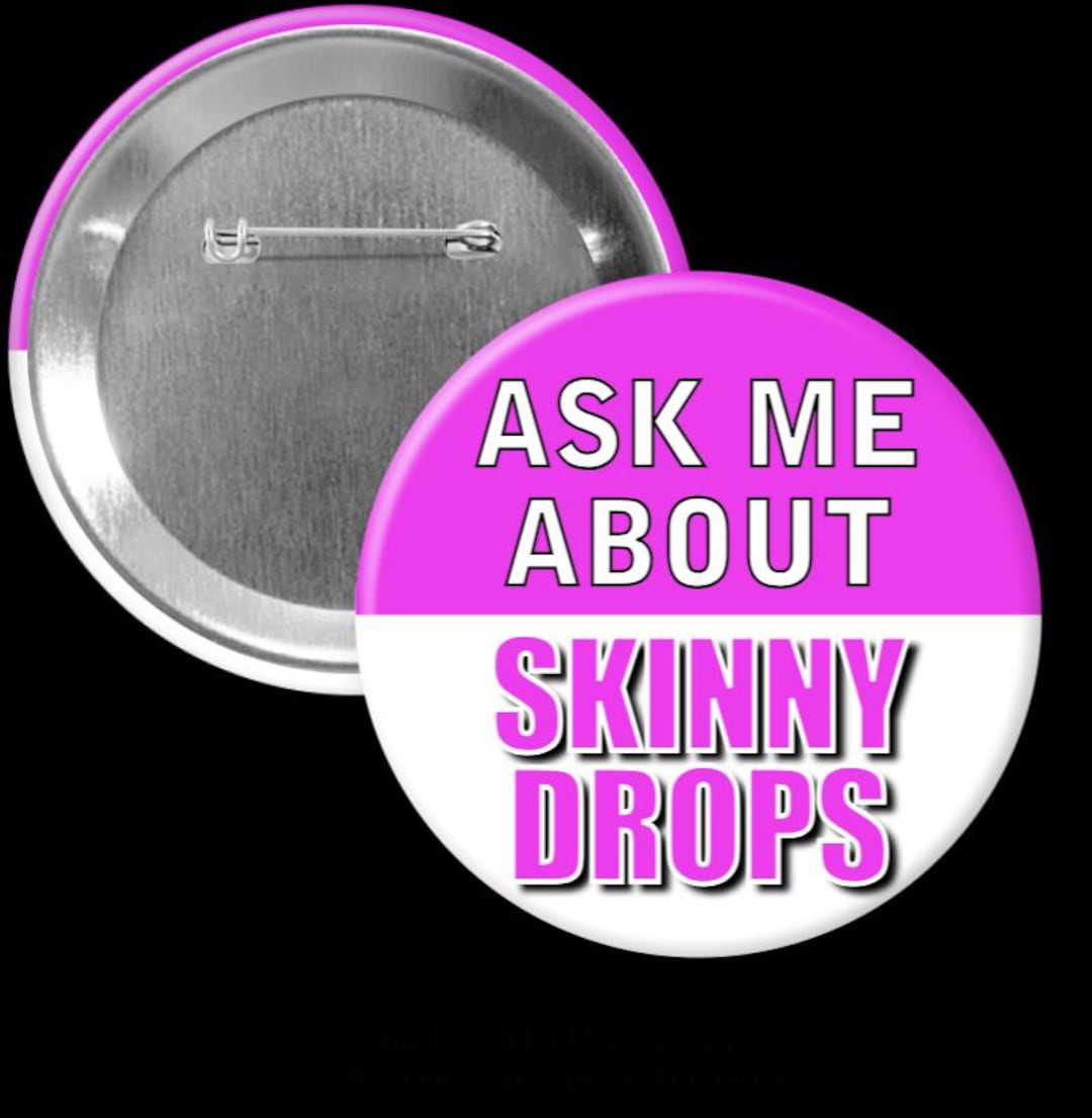 Skinny Drops Button: 3-inch Round Conversation Starter - Etsy