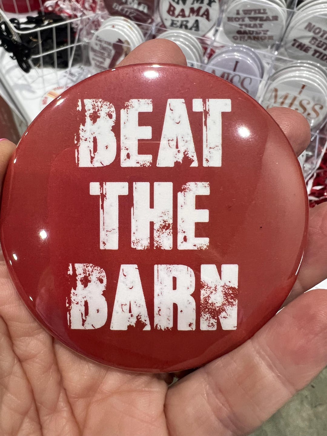 Beat the Barn 3-inch Game Day Button - Etsy
