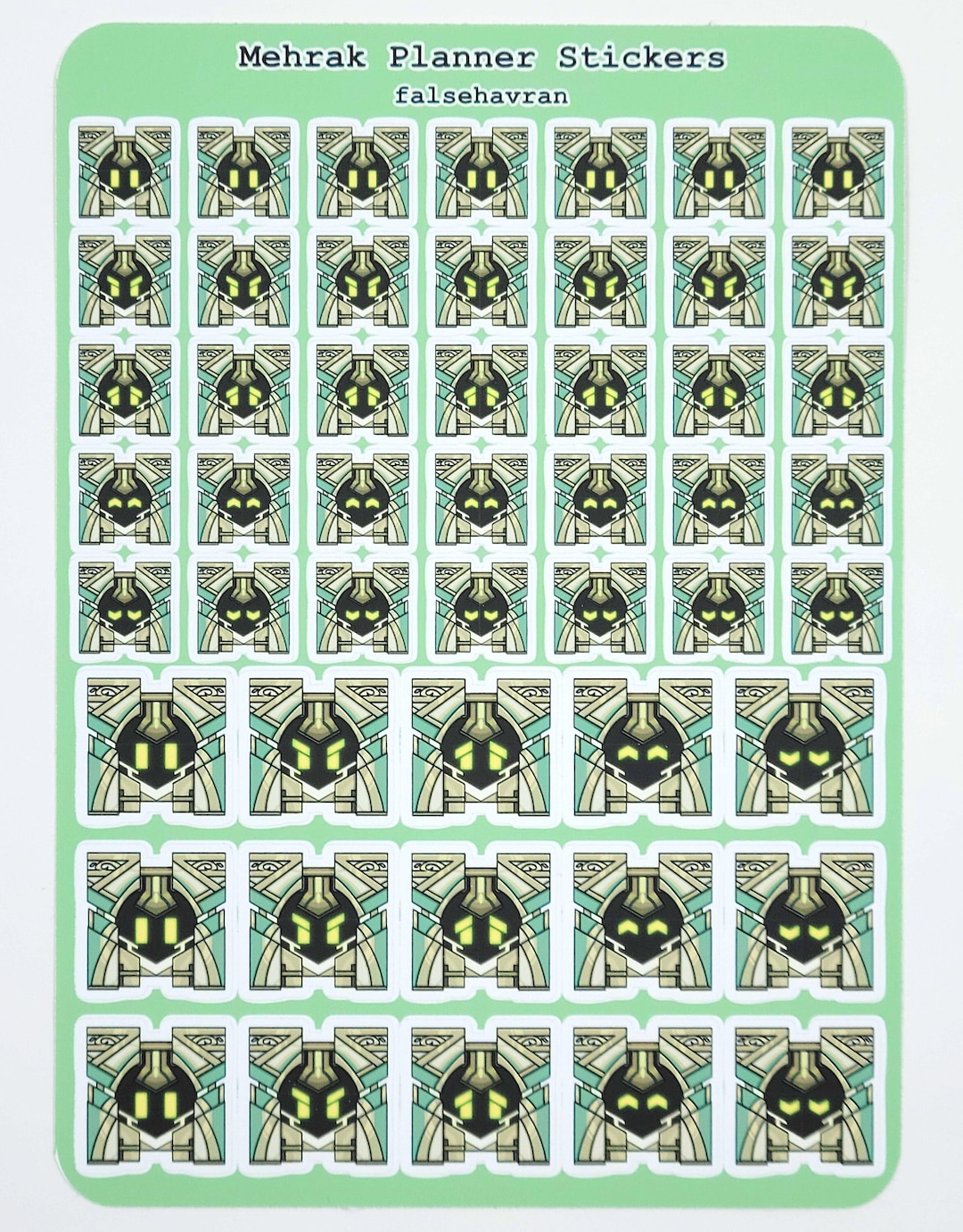 Mehrak Planner Stickers - Genshin Impact - Etsy