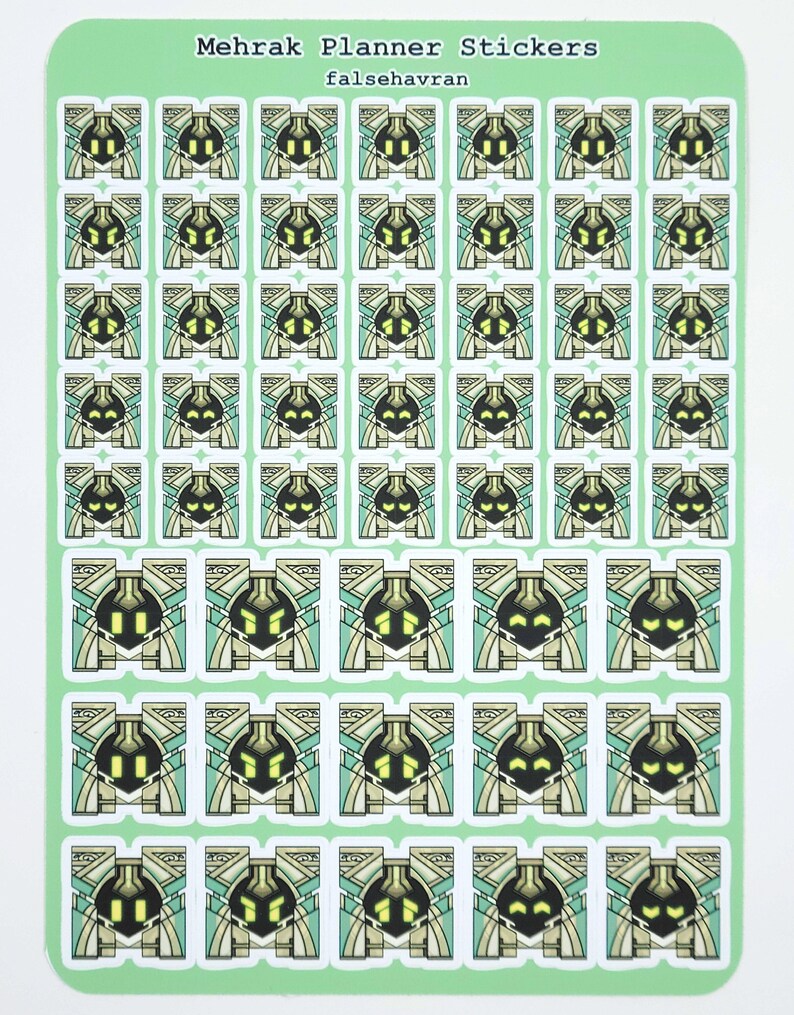 Autocollants Mehrak Planner Genshin Impact - Etsy France