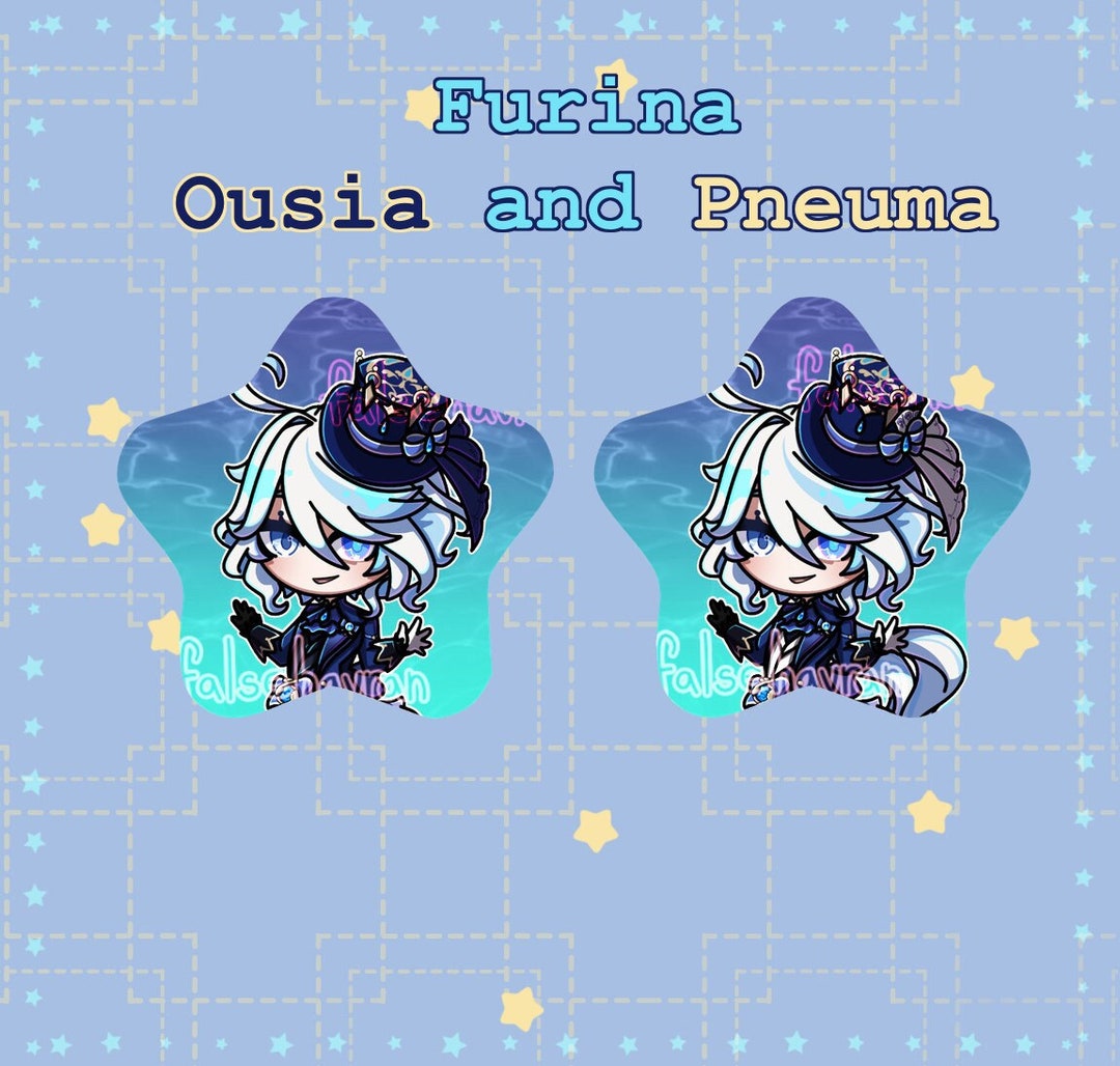 Furina Genshin Impact Ousia Pneuma Fontaine Button - Etsy