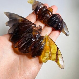 Crystal Bats (various Crystals) - Etsy