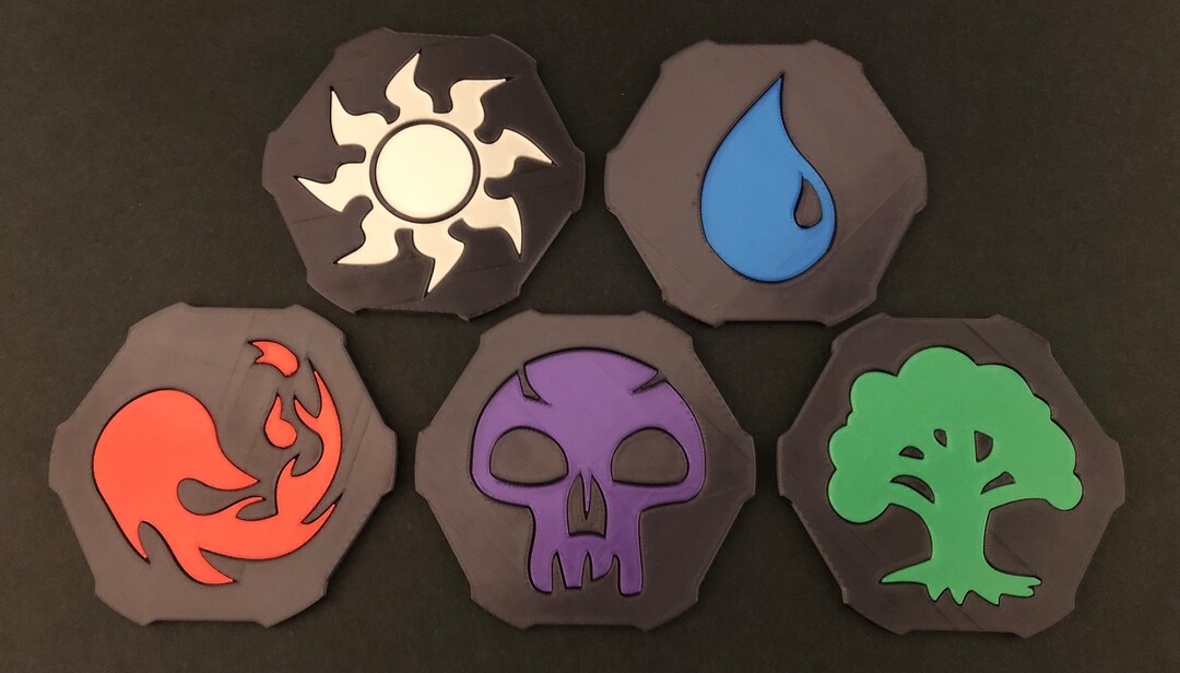 Mana Color Coasters 5 Piece Set - Etsy