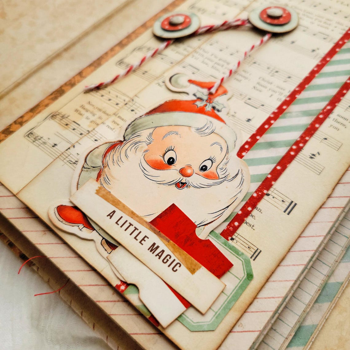 Vintage Christmas Santa & Elf Fussy Cuts Printable for Holiday Junk ...