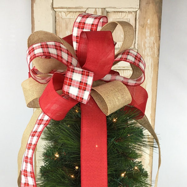 Burlap Tree Topper - Etsy