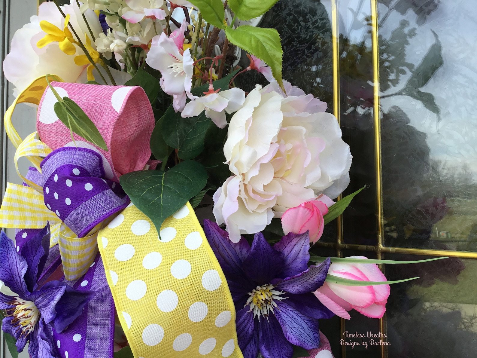 Spring Swagsummer Swagflower Swagfront Door Swagmothers | Etsy