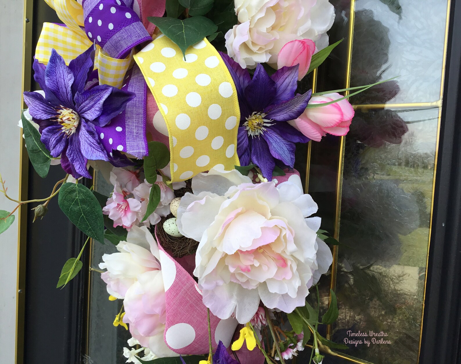 Spring Swagsummer Swagflower Swagfront Door Swagmothers | Etsy