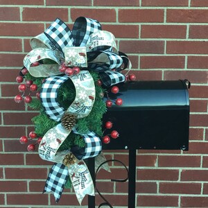 Farmhouse Snowman Decor~mailbox Decoration~christmas Mailbox Topper ...