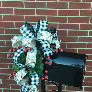 Farmhouse Snowman Decor~mailbox Decoration~christmas Mailbox Topper ...