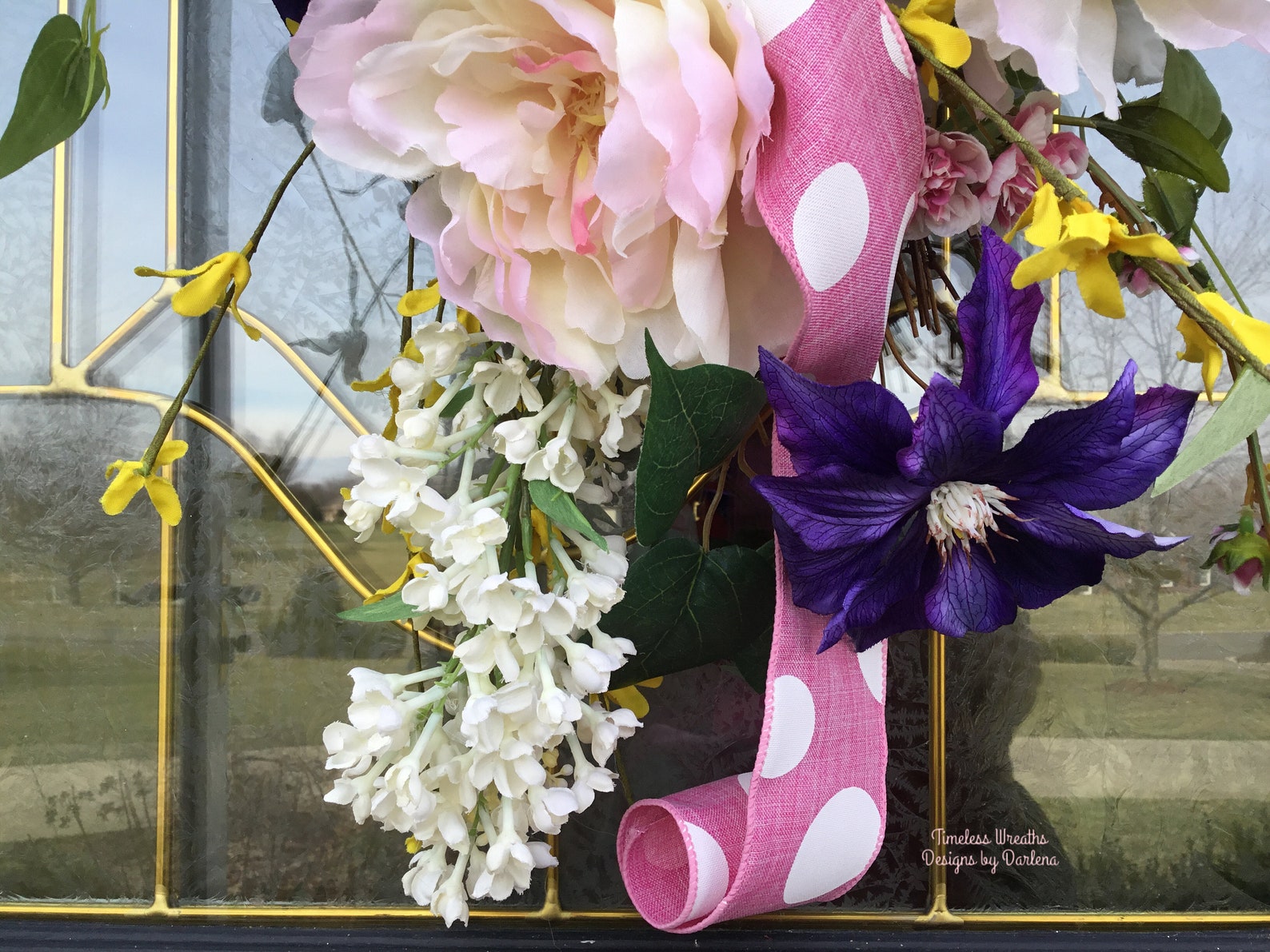 Spring Swagsummer Swagflower Swagfront Door Swagmothers | Etsy