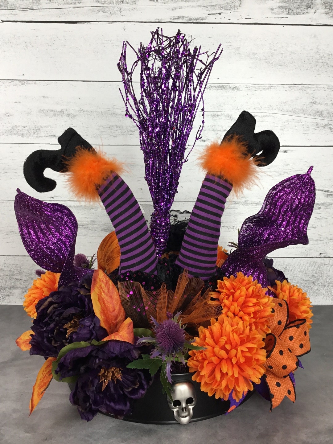 Halloween Centerpiece~halloween Centerpiece for Table~witch Centerpiece ...