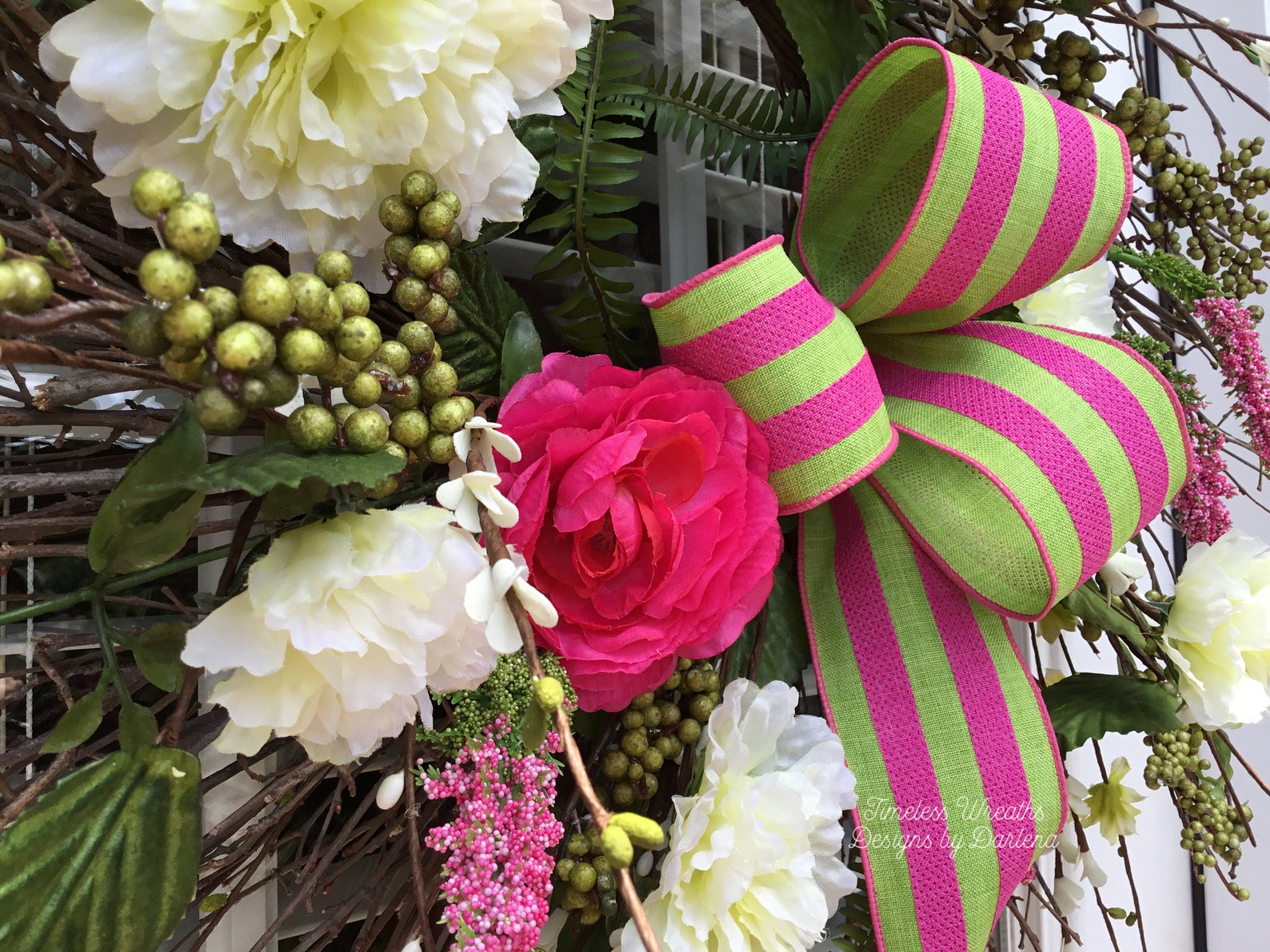 Twig Wreath~twig Door Wreath~floral Twig Wreath~spring Twig Wreath~twig ...