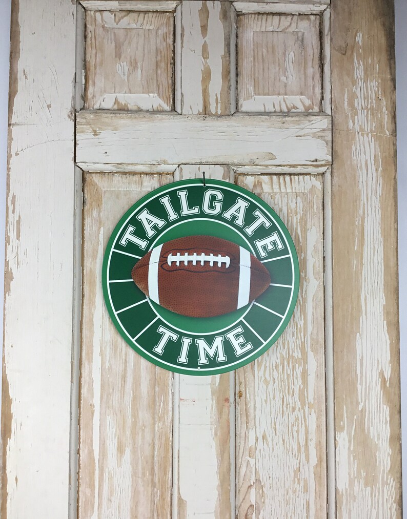 Football Signfootball Tailgatefootball Fieldfootball Door - Etsy