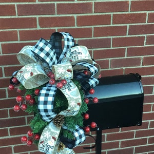 Farmhouse Snowman Decor~mailbox Decoration~christmas Mailbox Topper ...