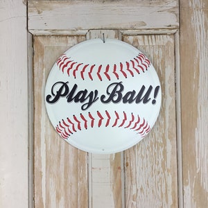 Baseball Sign~baseball Door Decor~baseball Decor Boys Room~baseball Boy ...