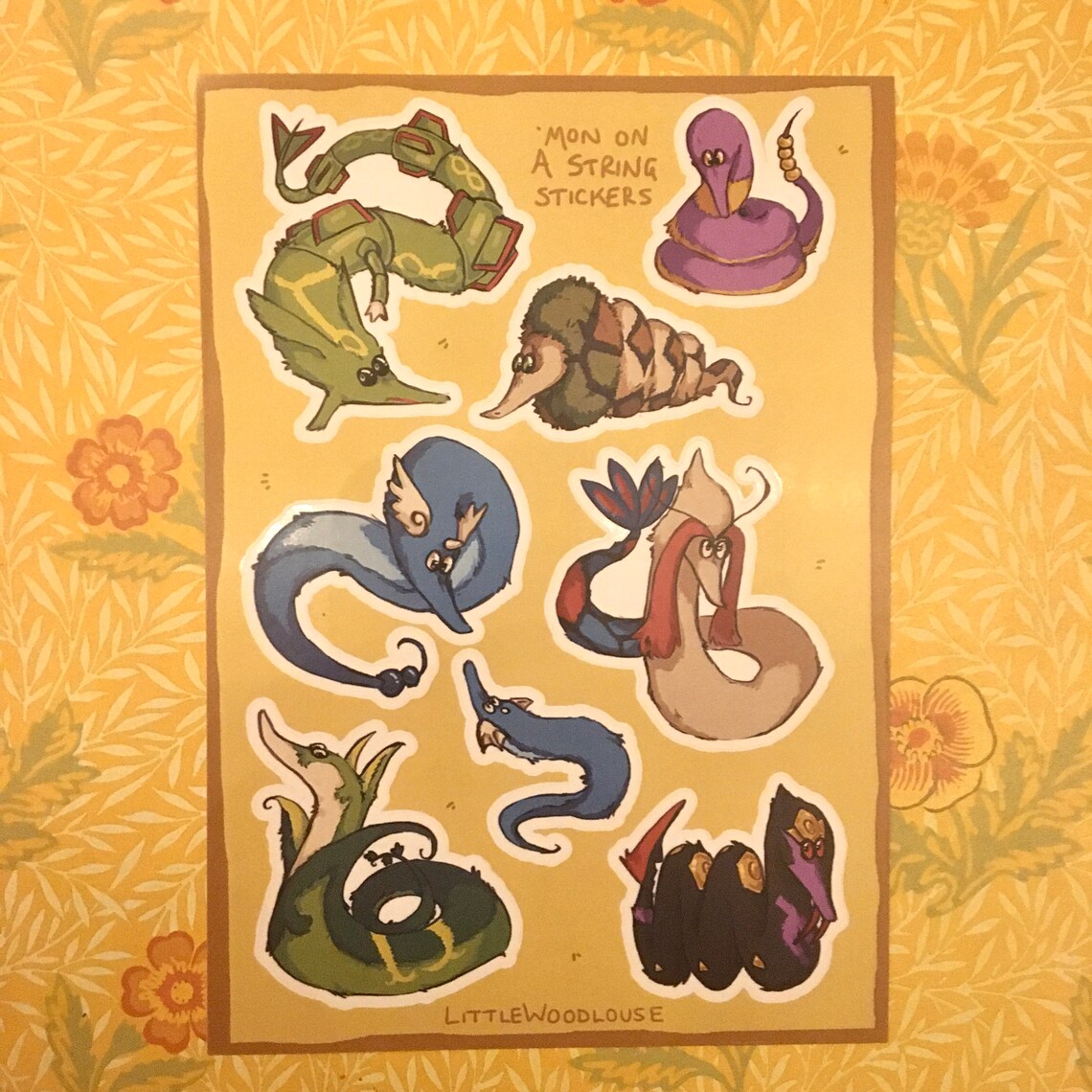 Pokemon on a String Sticker Sheet - Etsy