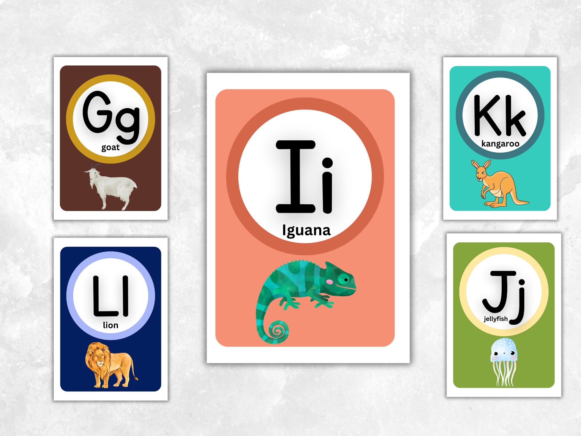 Alphabet Flash Cards & Poster: Learning Resource for Toddlers (digital ...