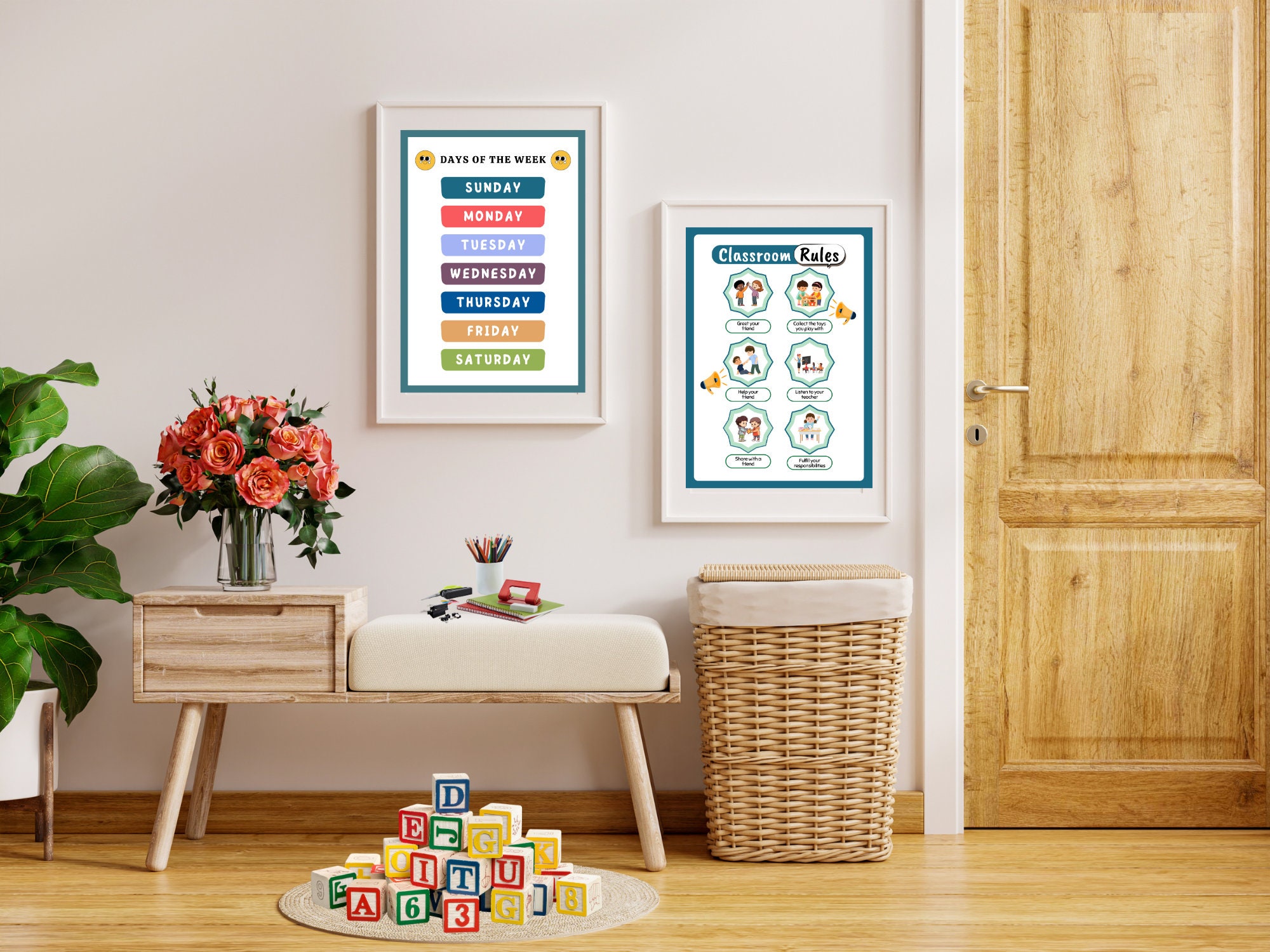 Educational Posters, 10 Set,homeschooling, Kindergarten Classrooms ...