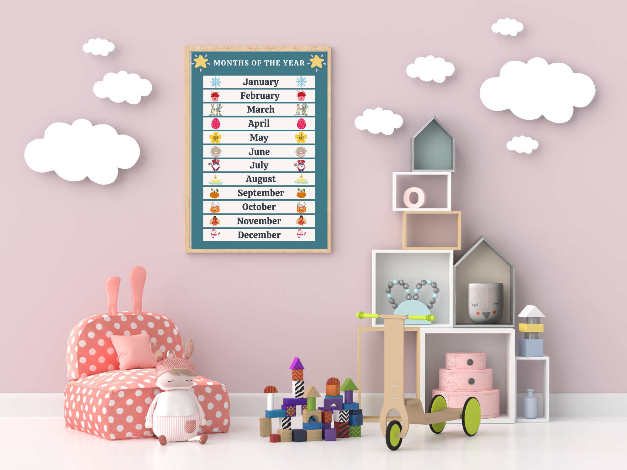 Educational Posters, 10 Set,homeschooling, Kindergarten Classrooms ...