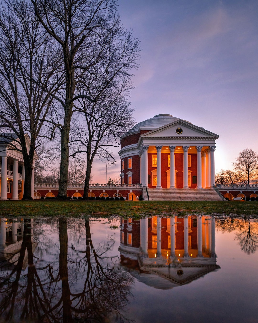 UVA Rotunda Reflections Photo Print by Hoowithaview - Etsy
