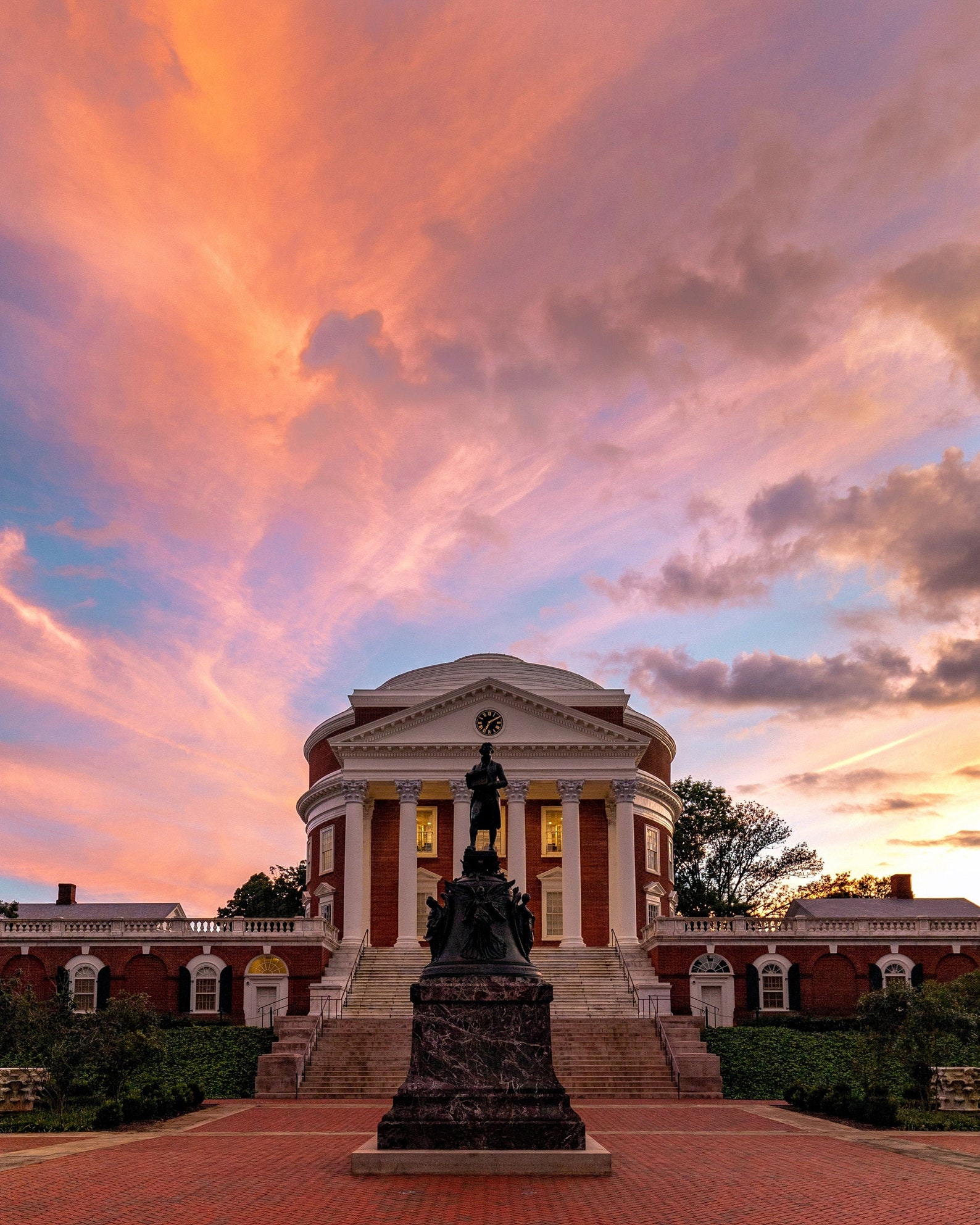 UVA Rotunda Sunset Photo Print by Hoowithaview - Etsy