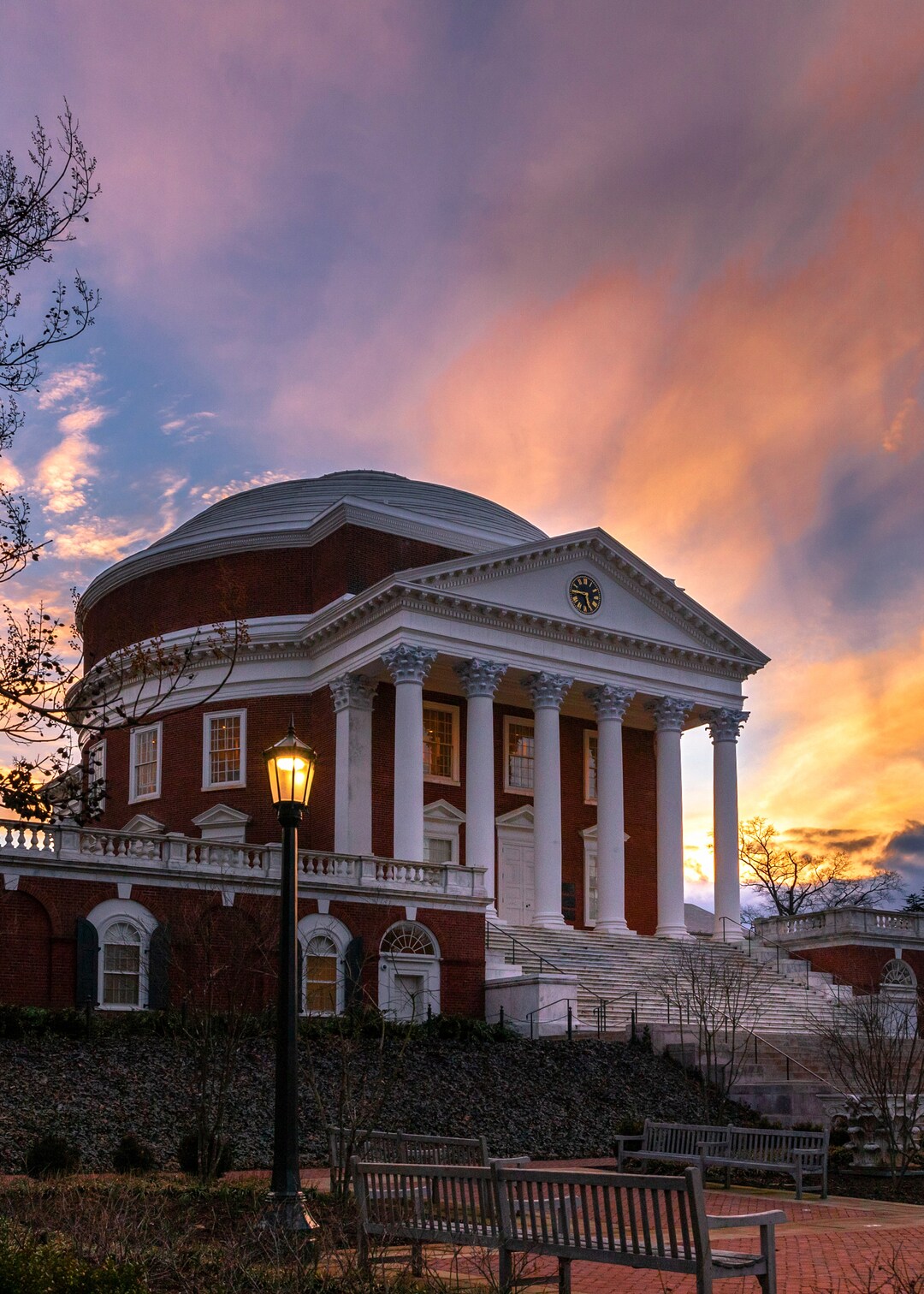 UVA Rotunda Sunset Photo Print by Hoowithaview - Etsy