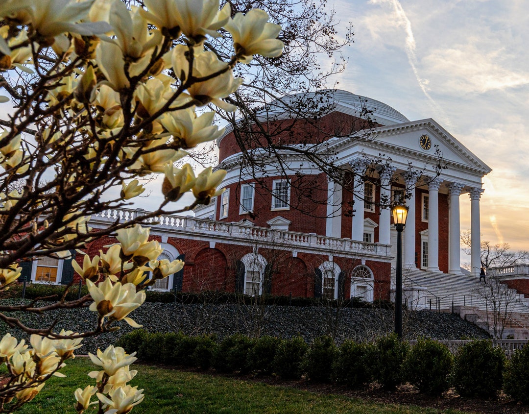 UVA Rotunda Spring Sunset Photo Print by Hoowithaview - Etsy