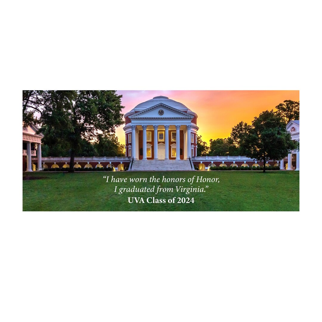 UVA Diploma Frame Class of 2024 honors of Honor Graduation Photo Print ...