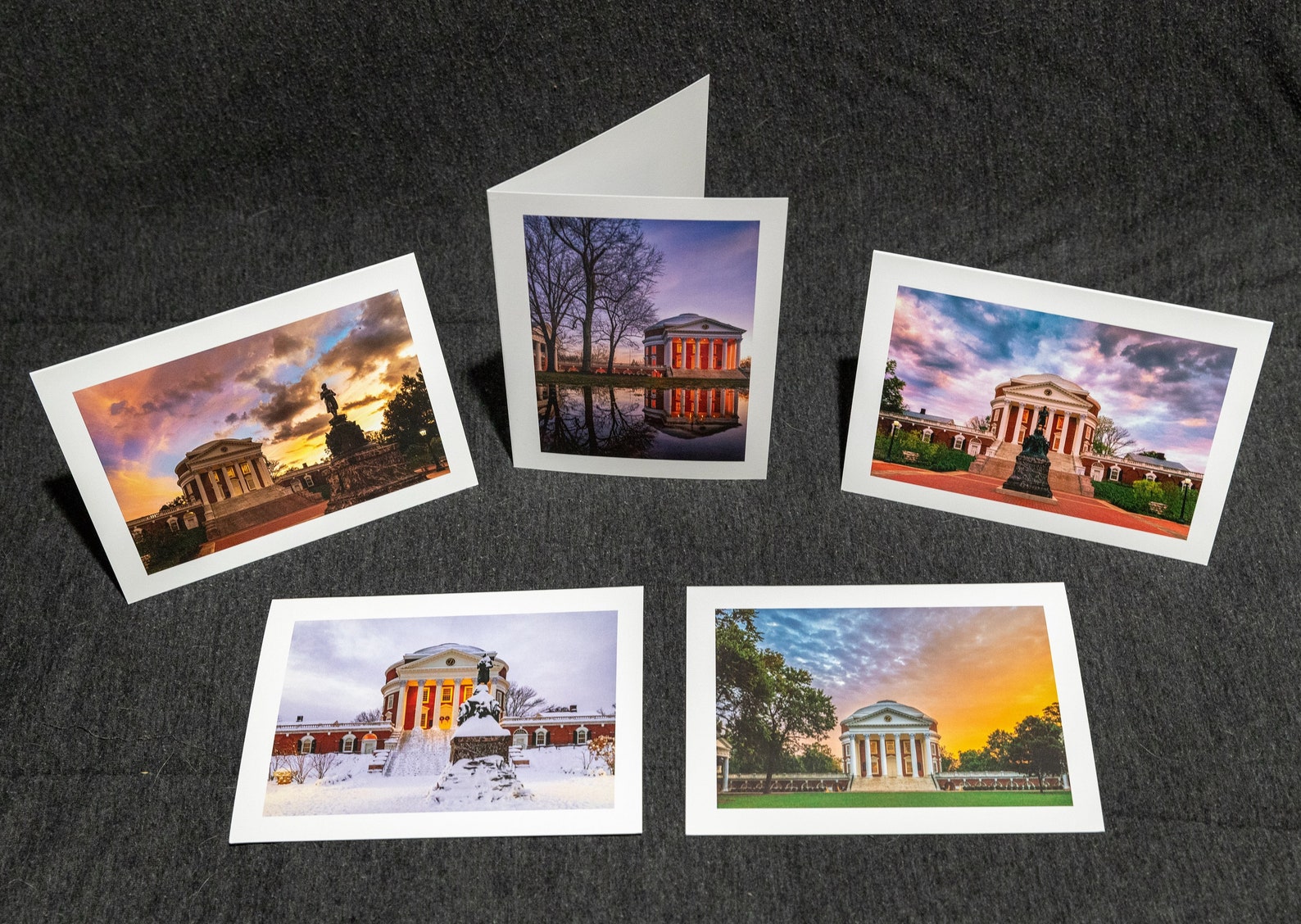 Set of 5 UVA Rotunda Greeting Cards by Hoowithaview - Etsy