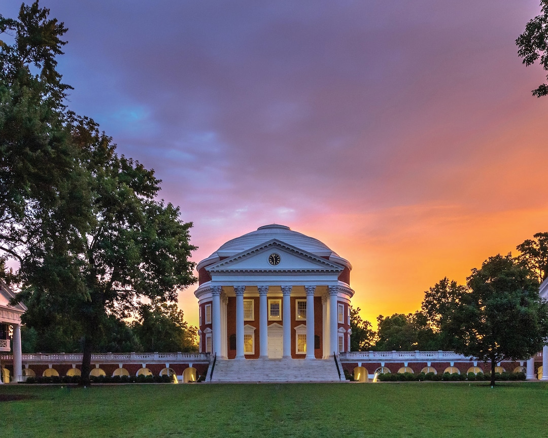 UVA Rotunda Sunrise Photo Print by Hoowithaview - Etsy
