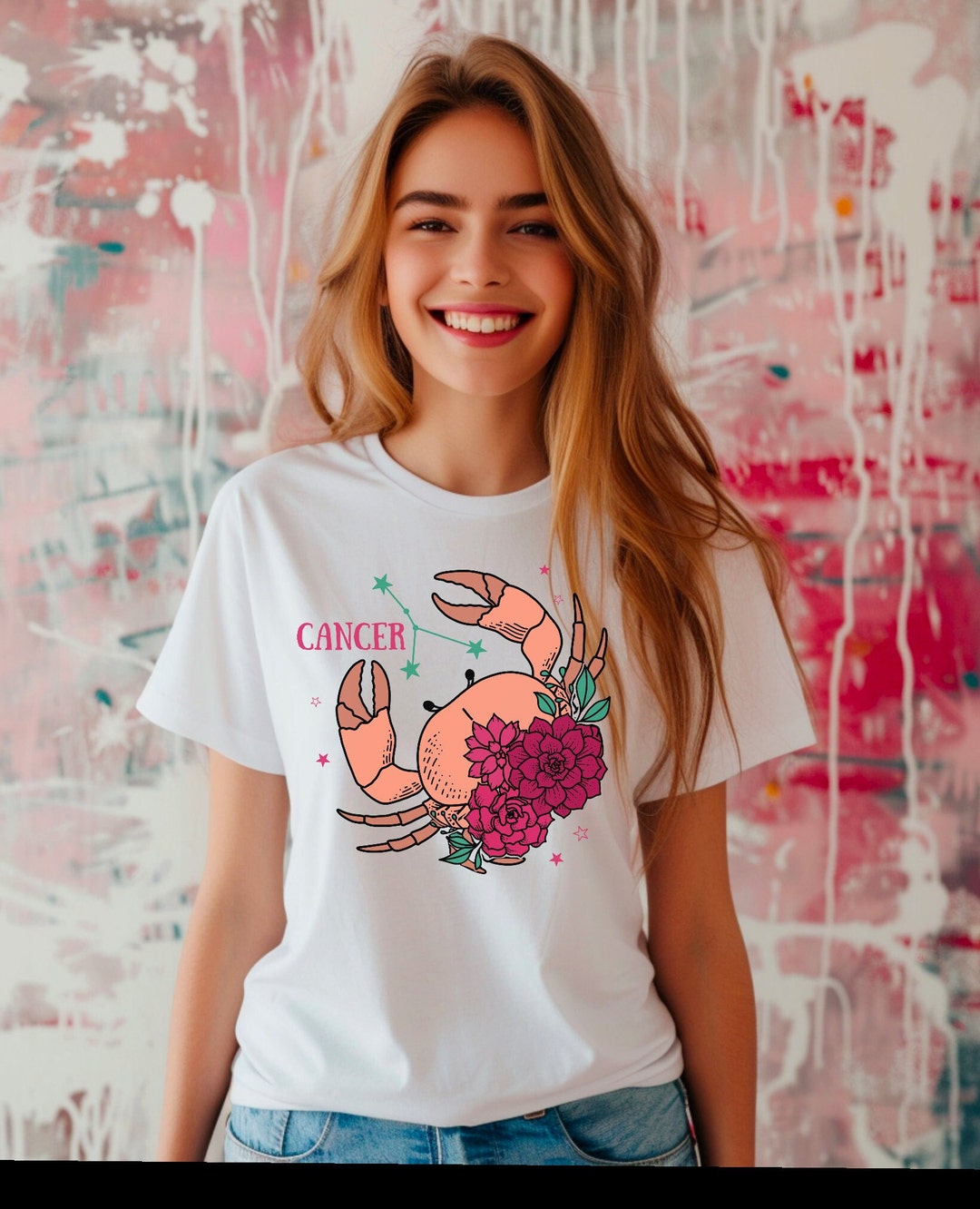 Cancer Cute Astrology PNG Digital Download Birthday Gift Feminist ...