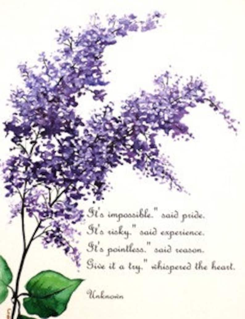 Lilac Poem - Etsy