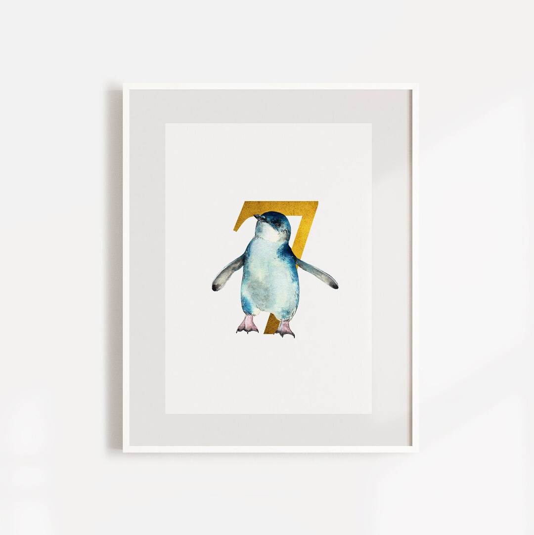 Fairy Penguin Australian Number Cards, Milestone Cards, Baby Milestone ...