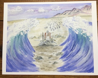 Parting of the Red Sea Art - Etsy