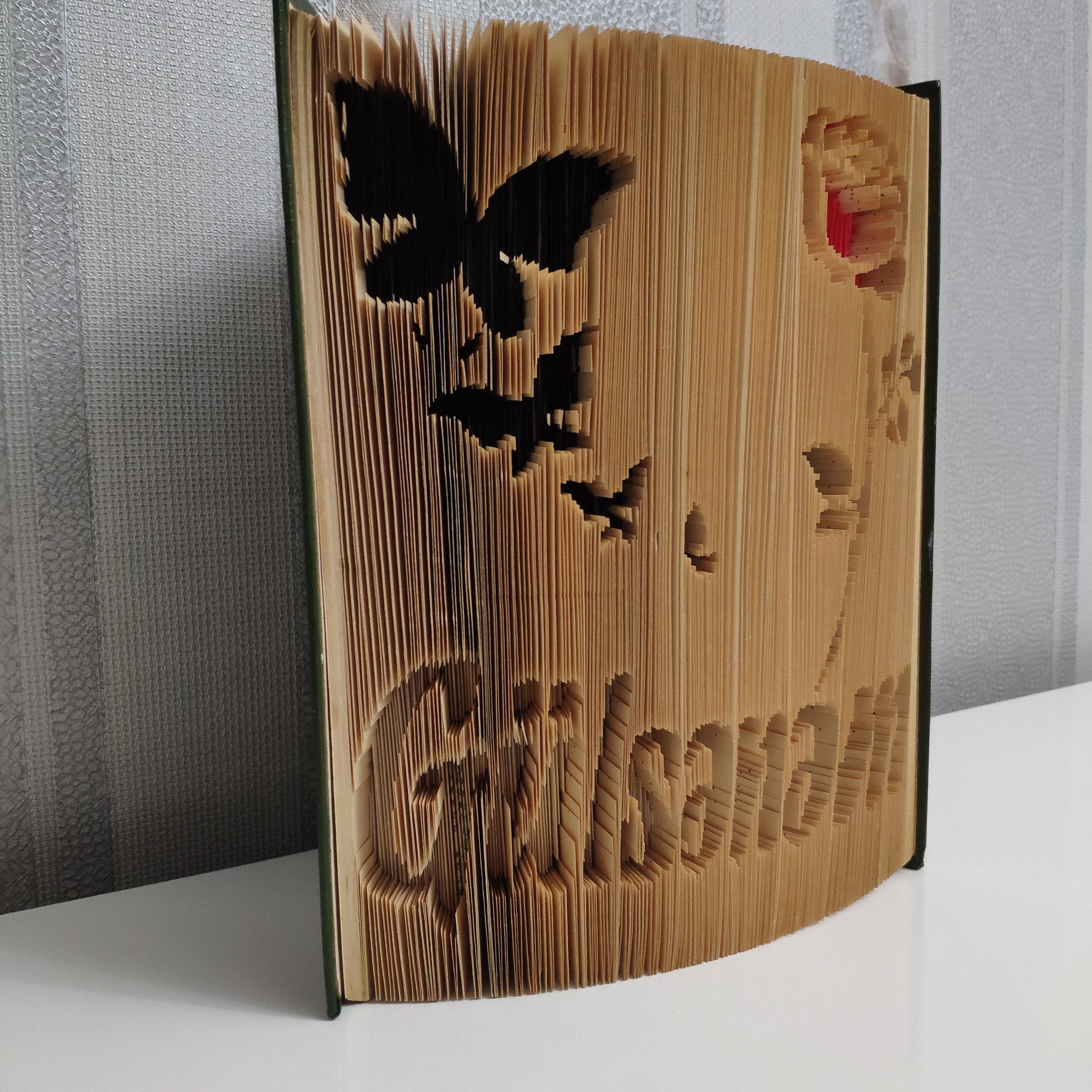 Personalized Name Book Folding Pattern With Butterfly & Rose Décor ...