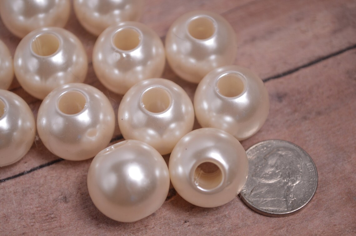 10-piece Large Core Beads for Boho Beadmaking - 20mm - Resin - Large ...