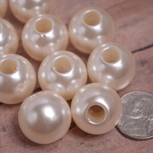 10-piece Large Core Beads for Boho Beadmaking - 20mm - Resin - Large ...