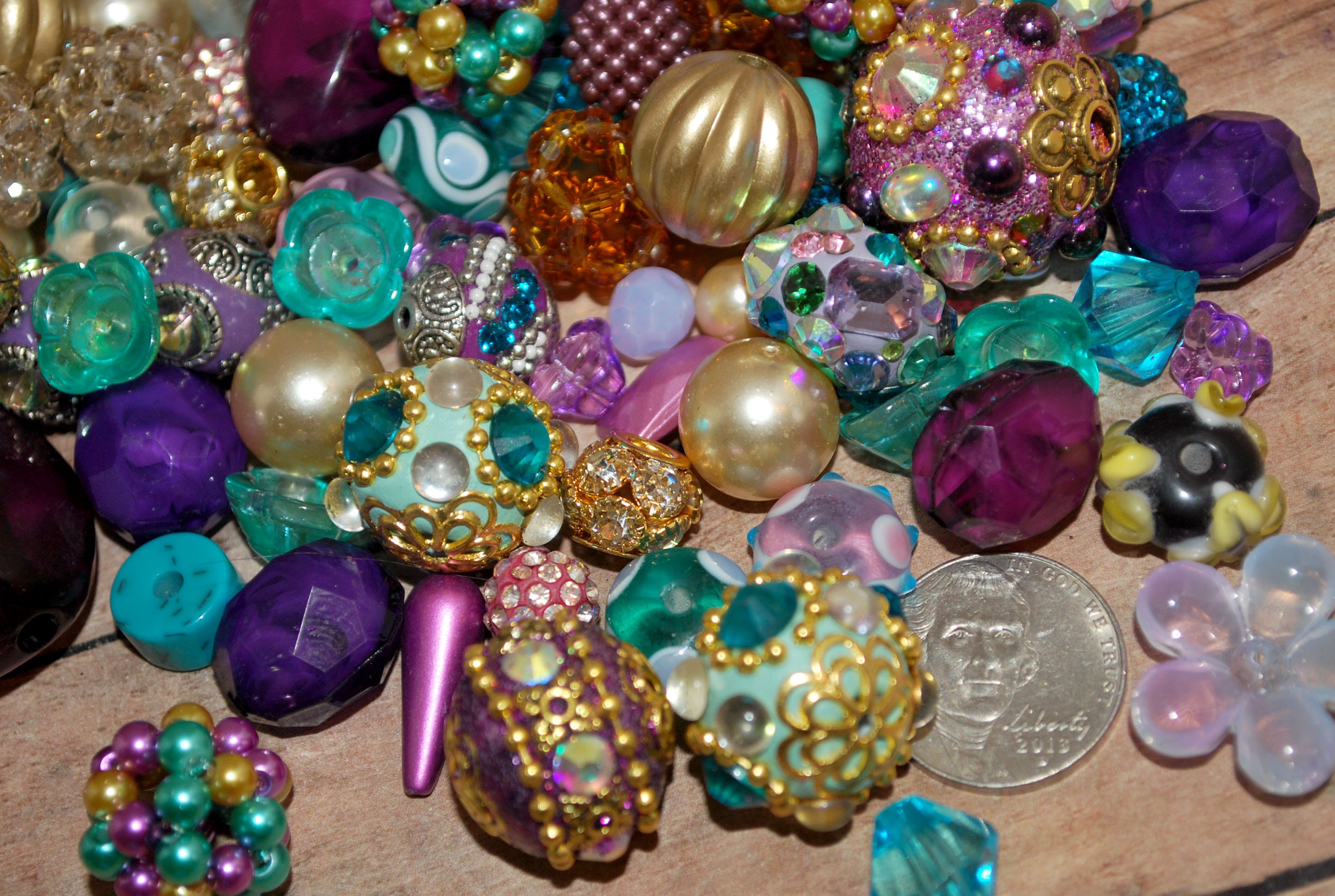 30 Piece royal Peacock Bead Mix by Lilah Ann Beads - Etsy